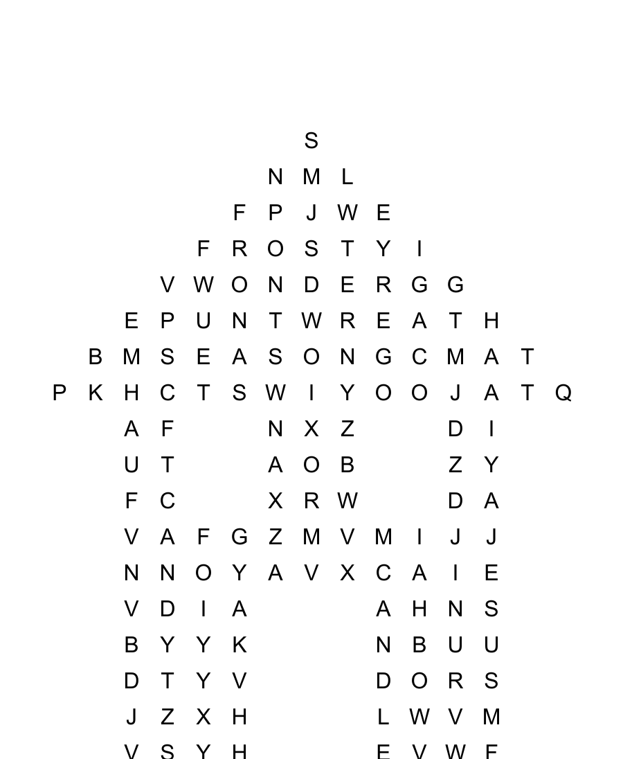 Gingerbread House Word Search
