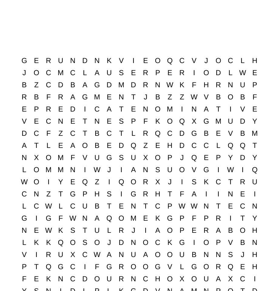 Grammar Word Search