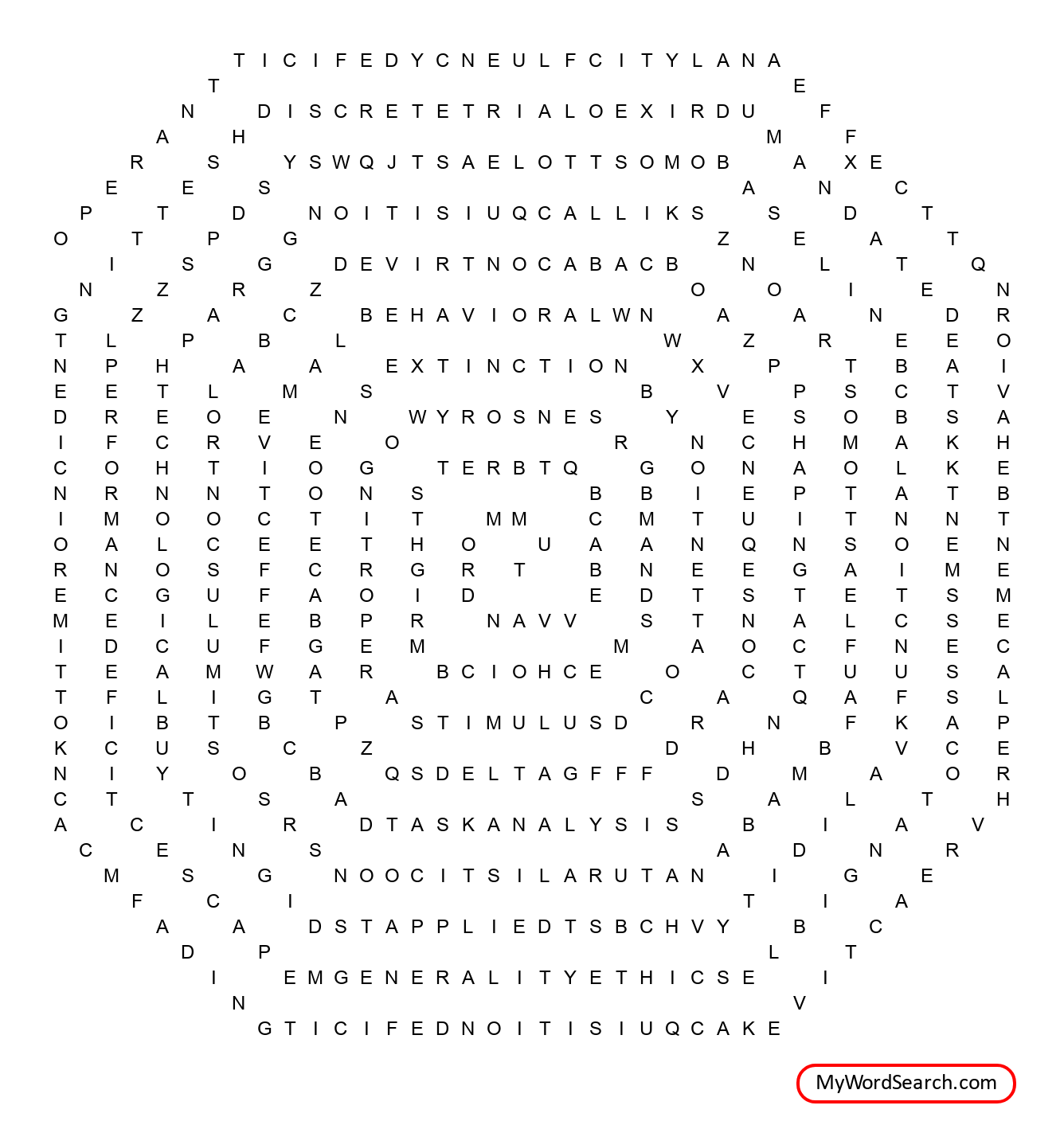 HCBS-Friendly RBT Word Search