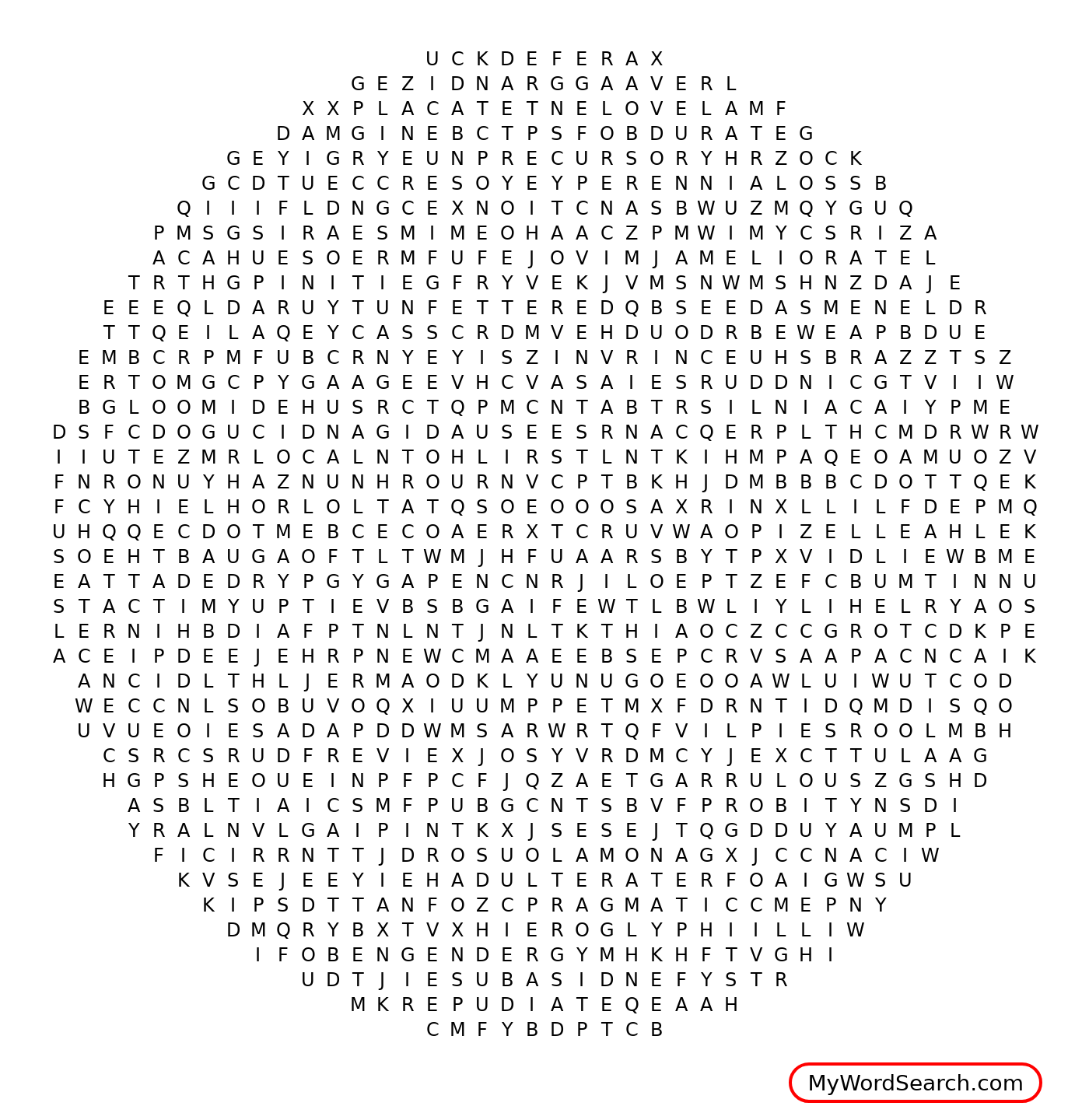 Hard Word Puzzle Hard Word Puzzle