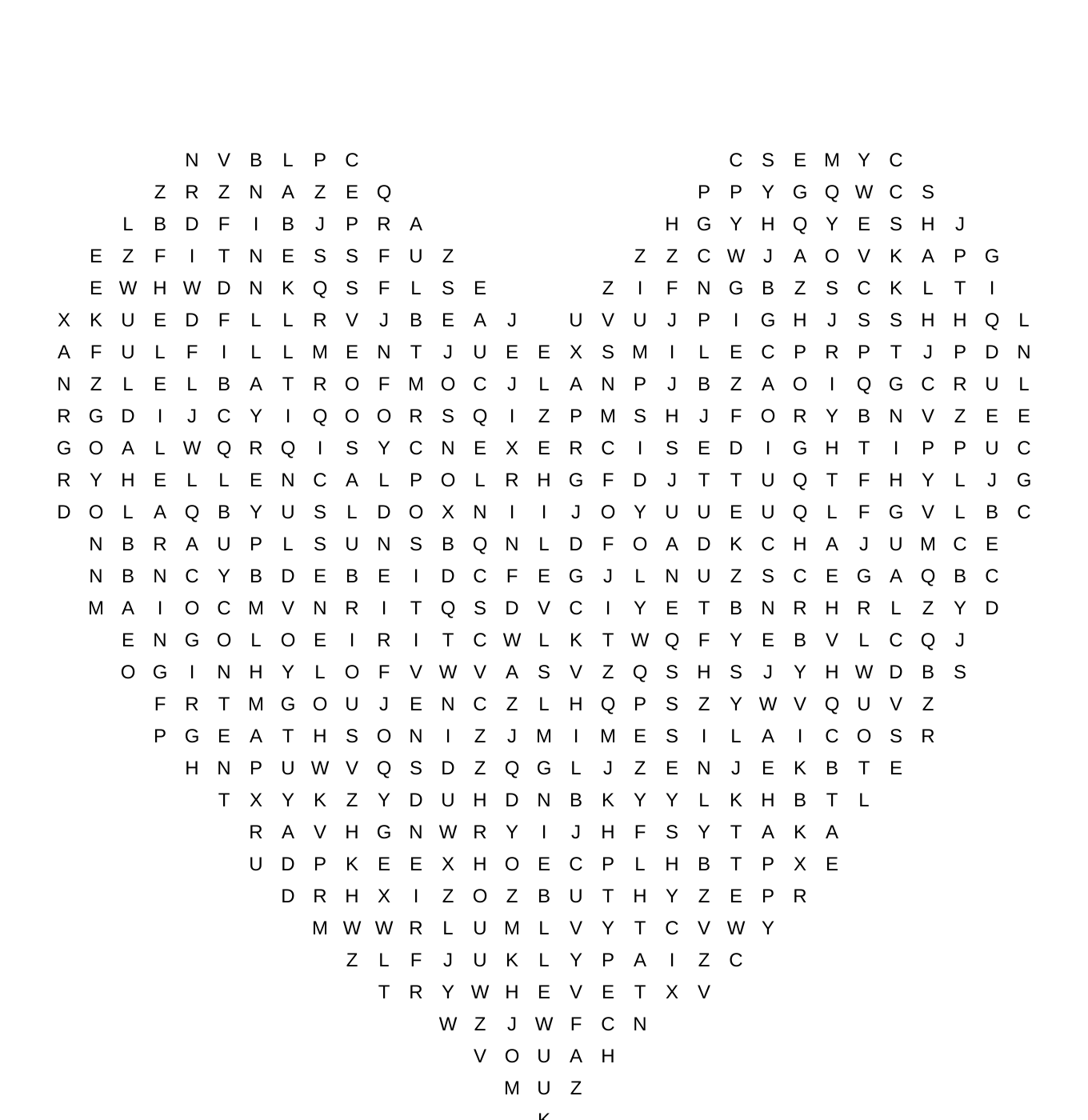 Health & Wellbeing Word Search