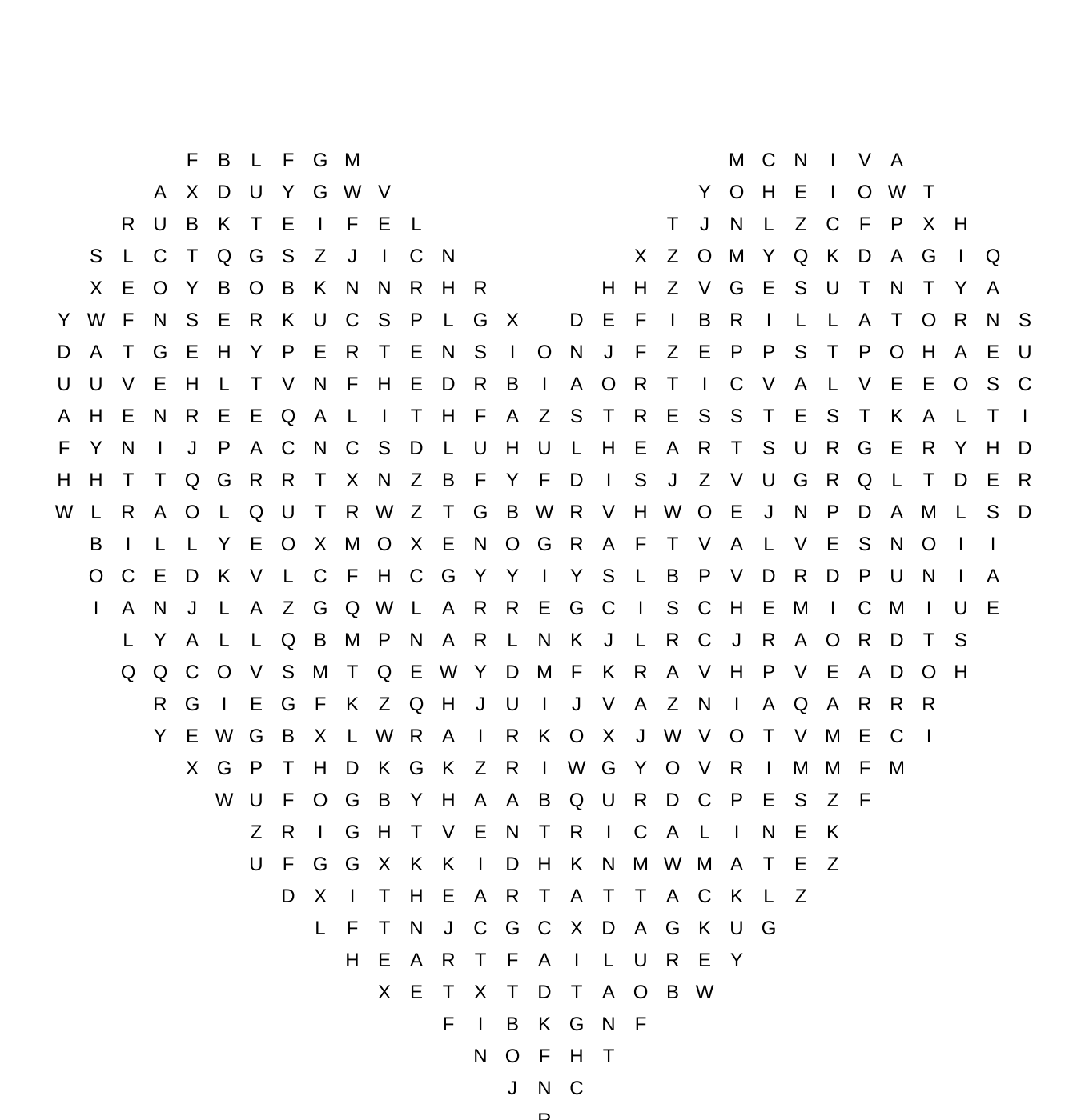 Heart Surgery word search