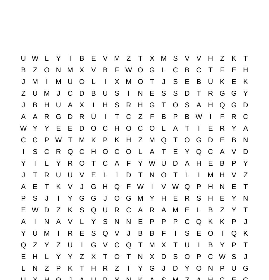 Hershey word search