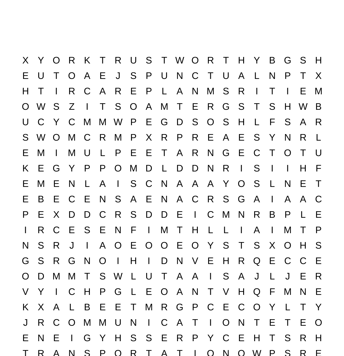 Homecare CNA Word Search