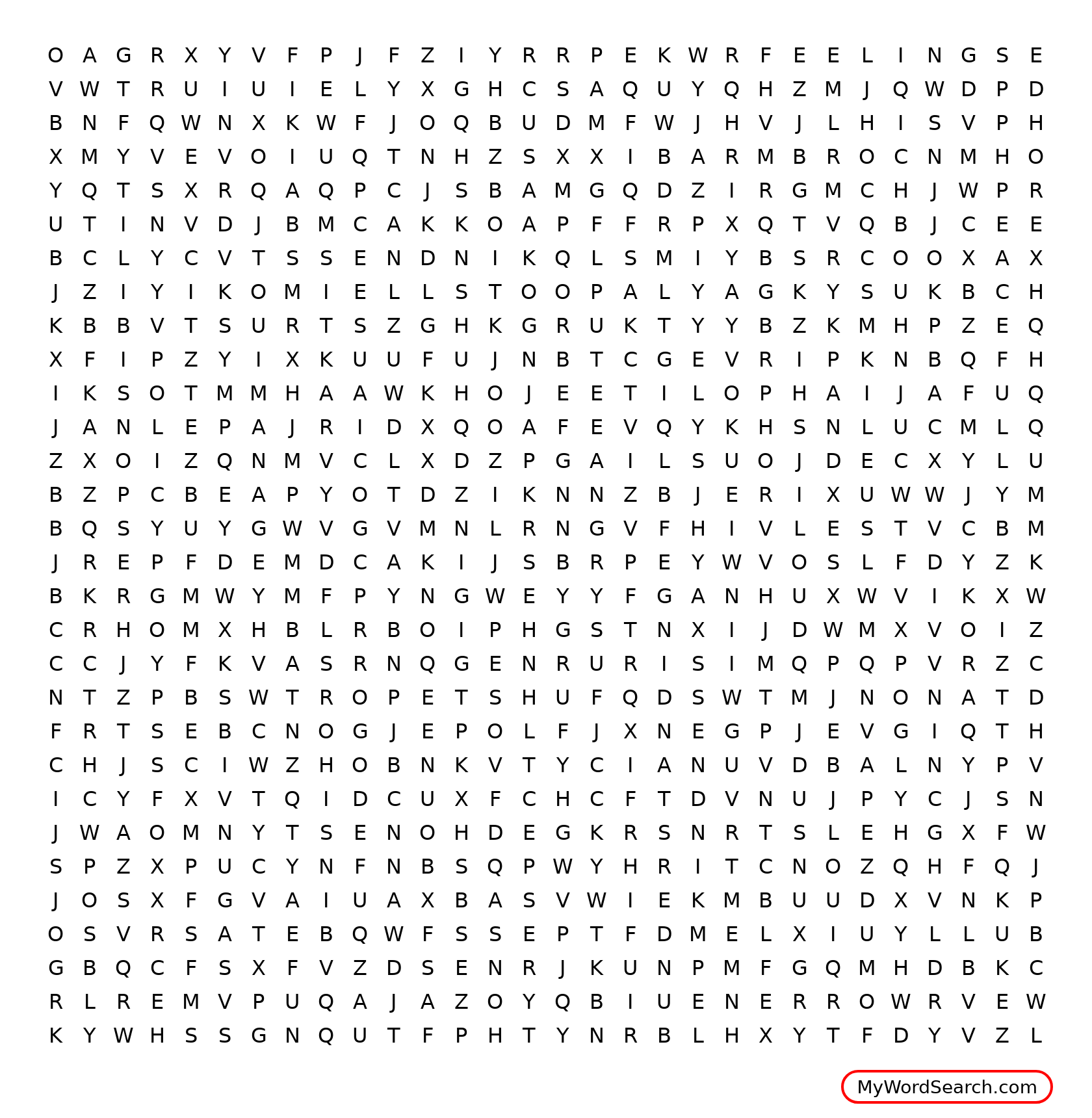 Honesty Week Word Search
