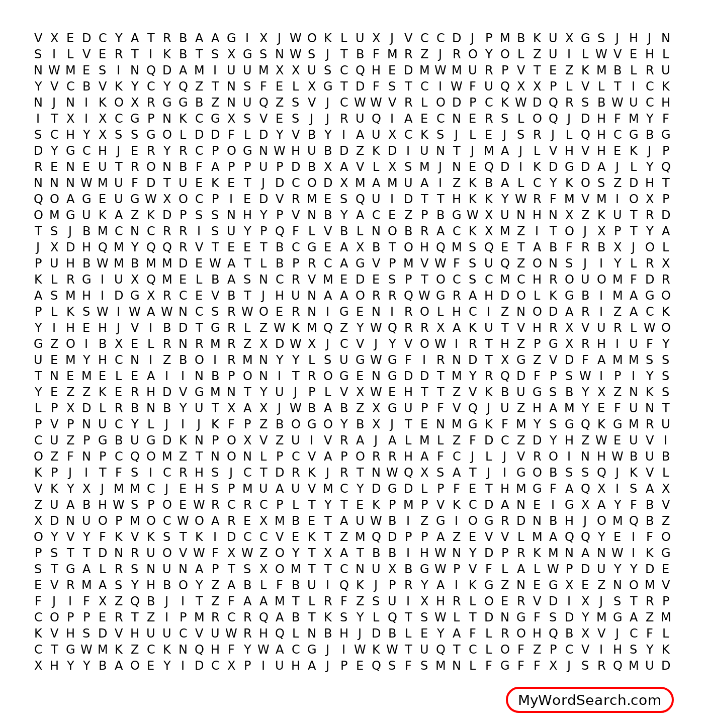 Hope's word search