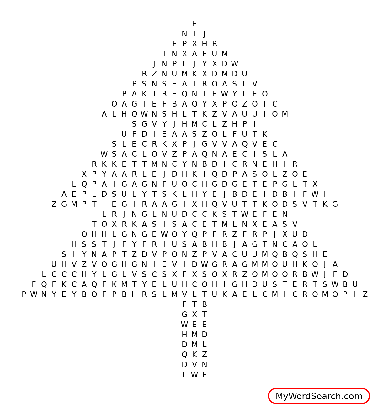 Housekeeping Word Search