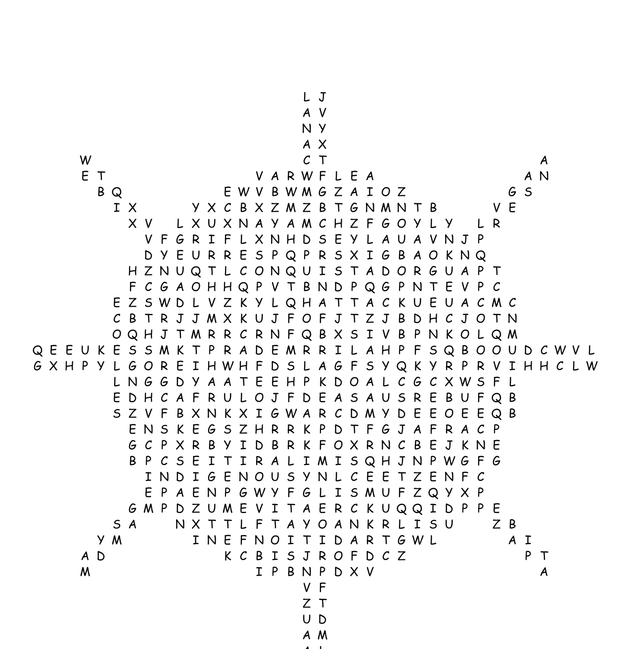 Indigenous Word Search Indigenous Word Search