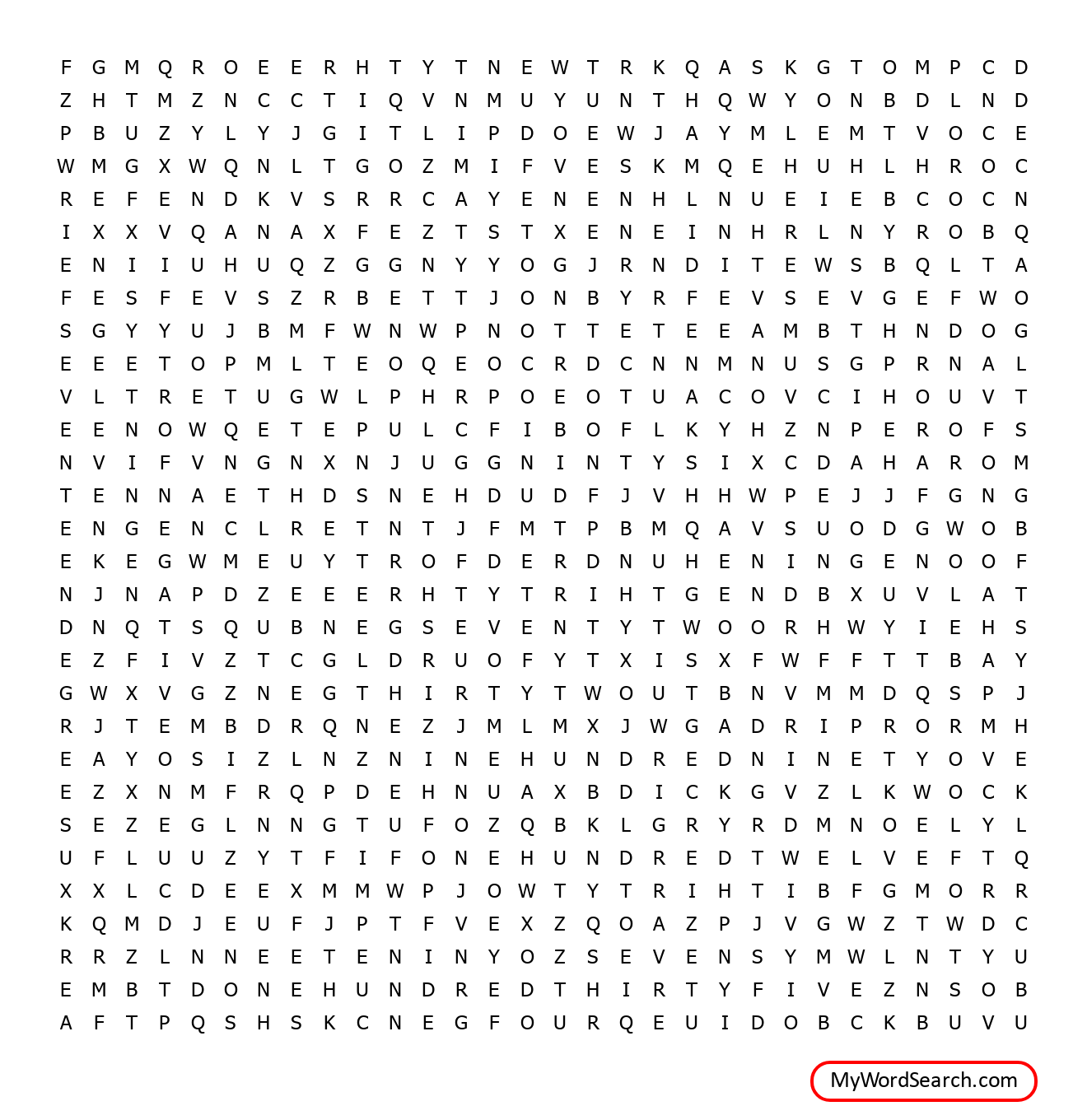 Integer Word Search