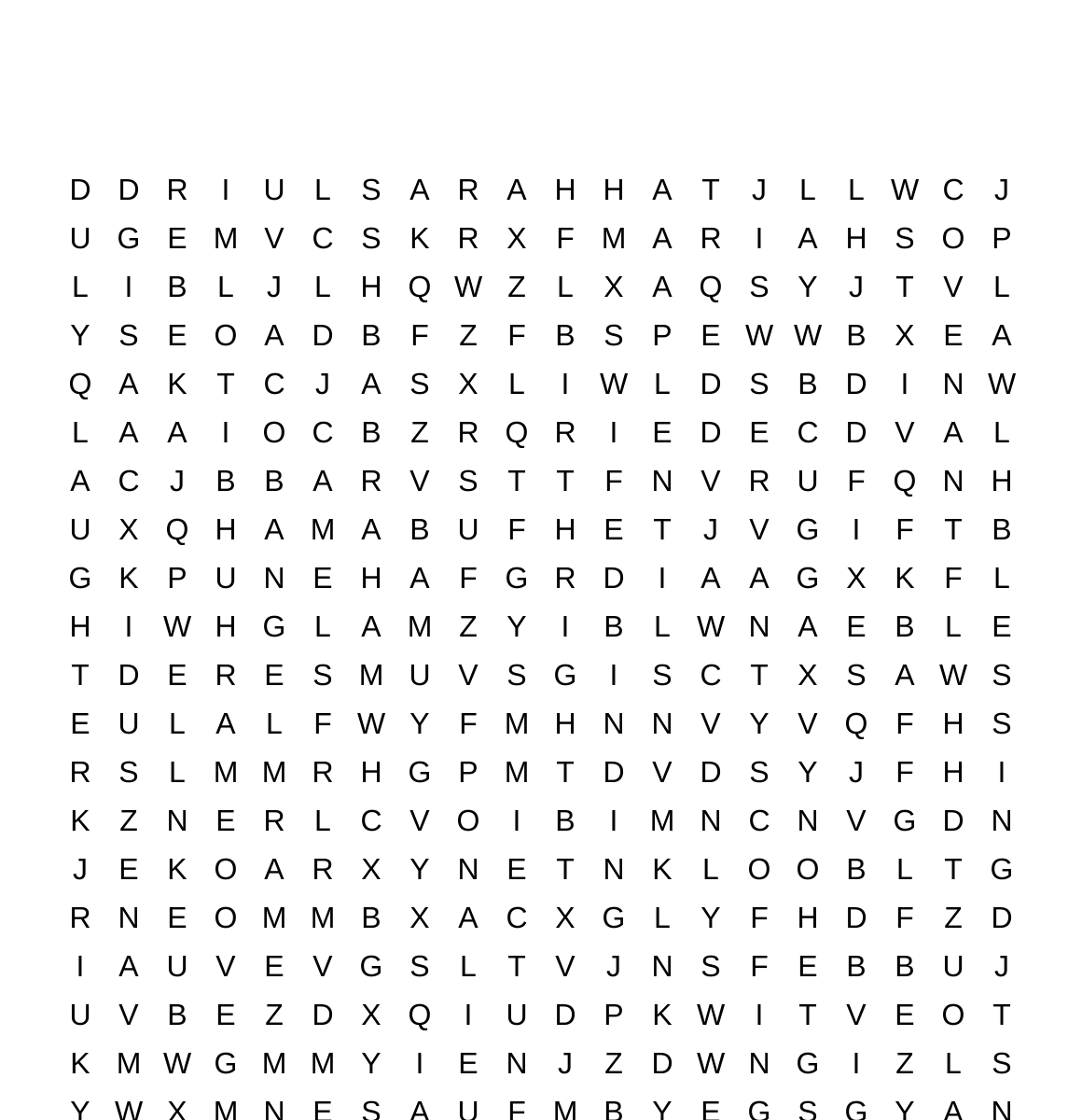 Isaac Word Search