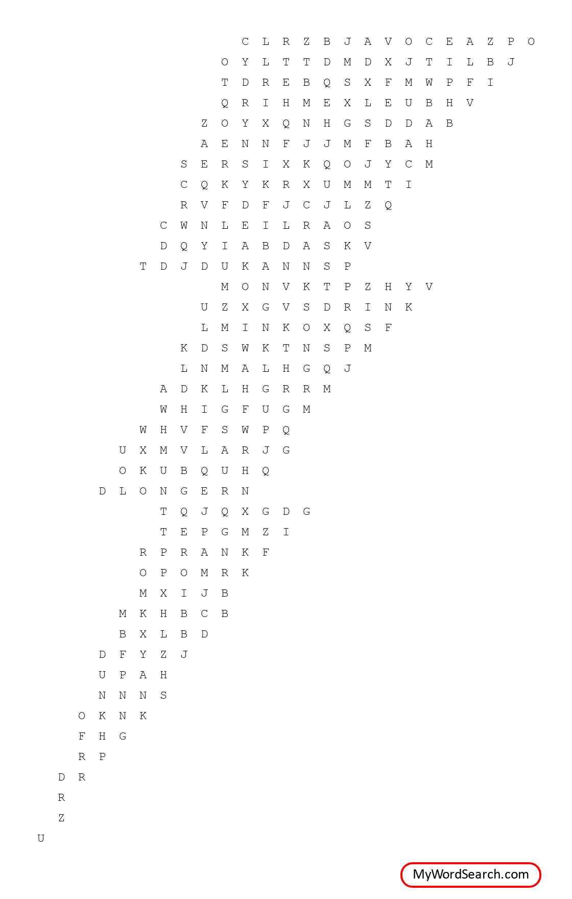 JAMES'#$$$$$$ word search