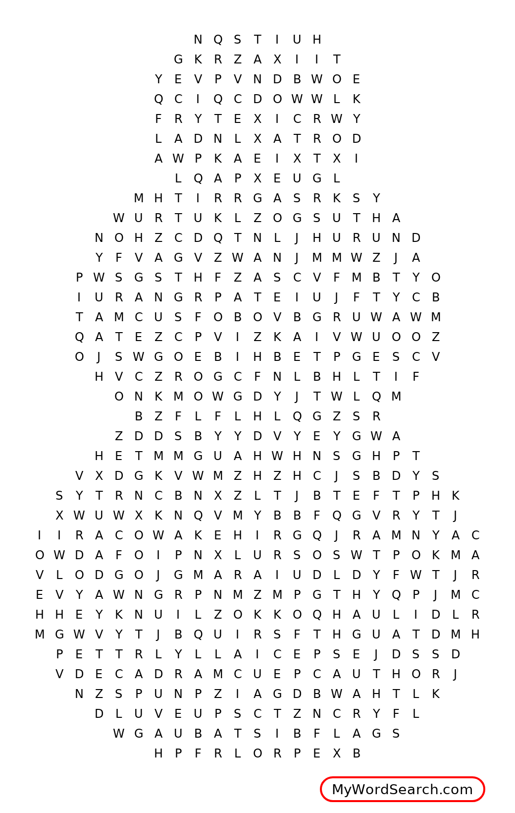 Jack's Word Search