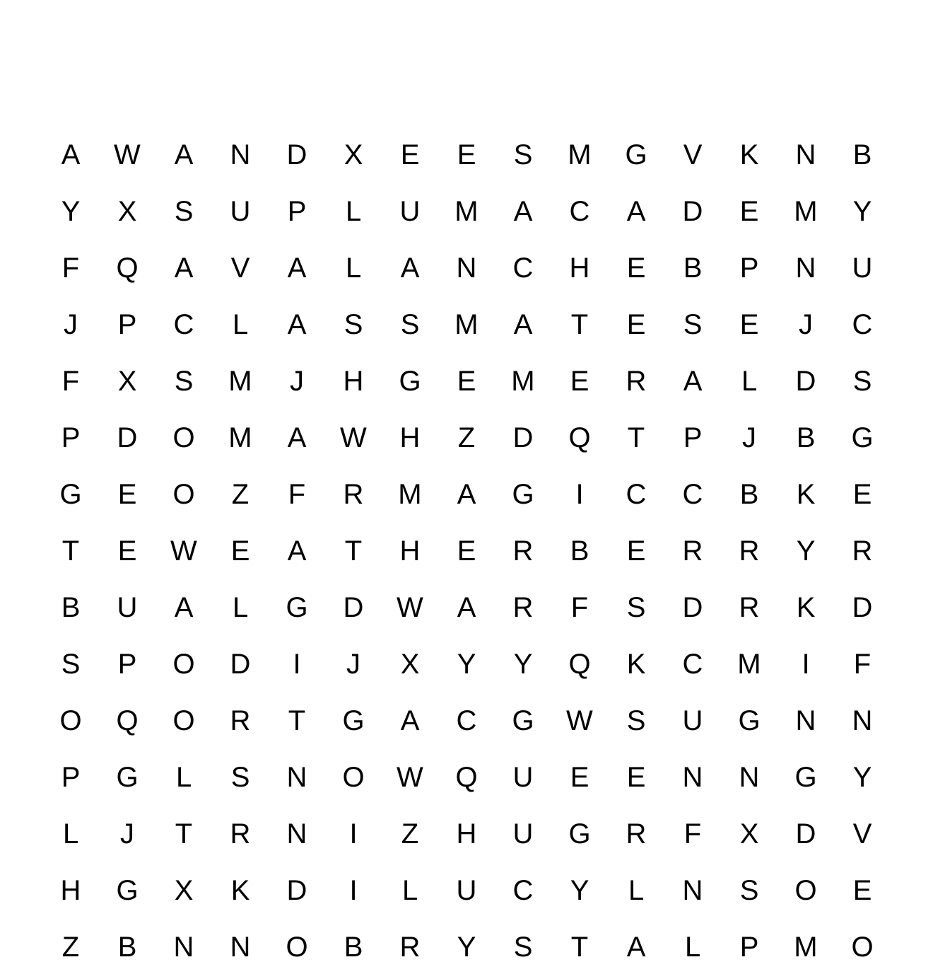 Jackson's Word Search