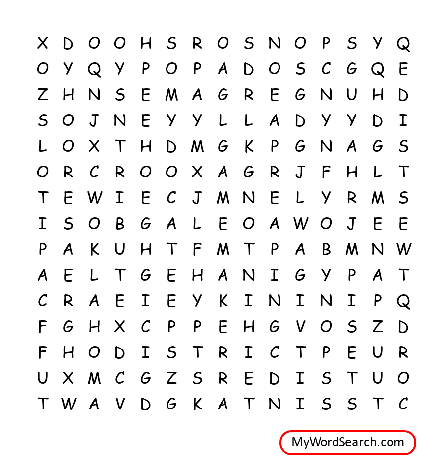 Journal Word Search