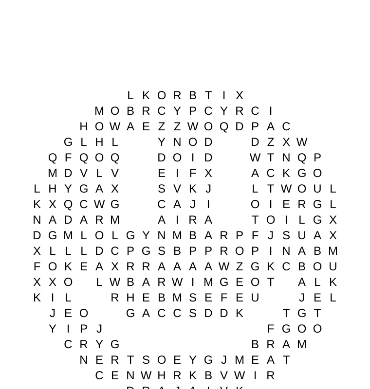 LESSON #25 WORDSEARCH