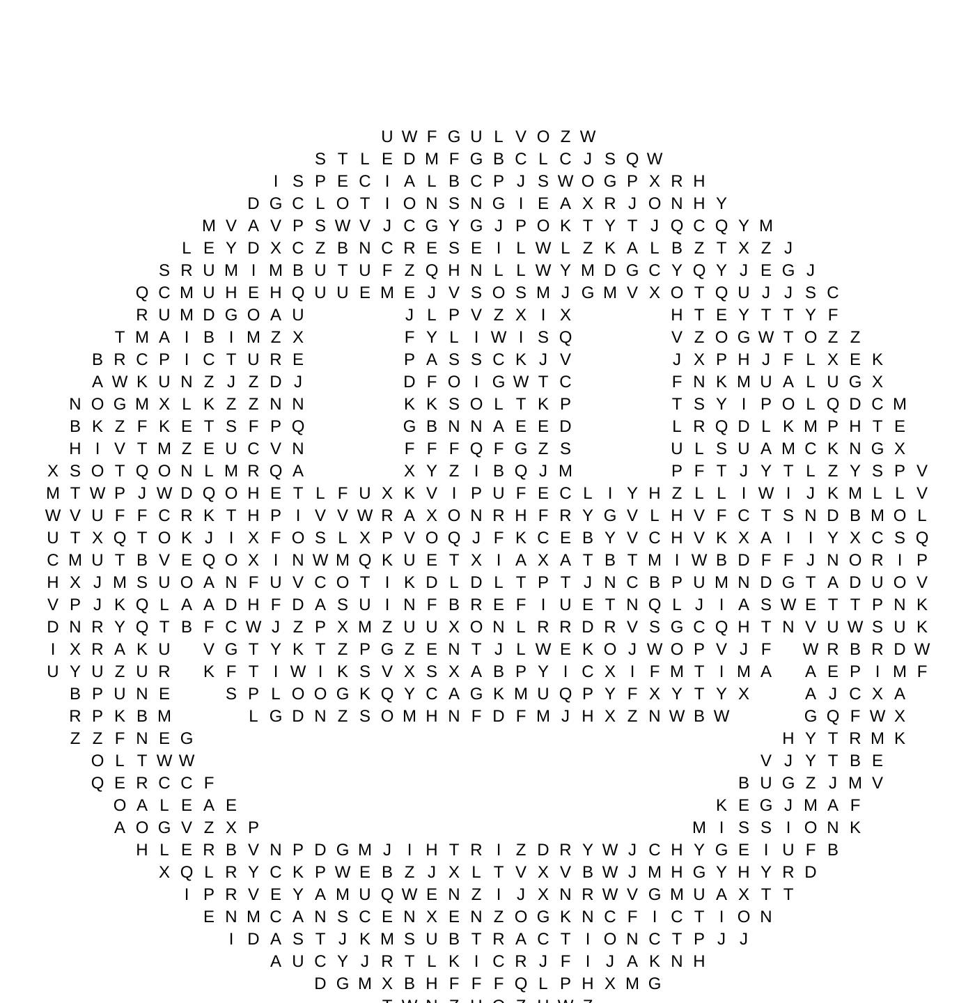 Latin Chunks Word Search