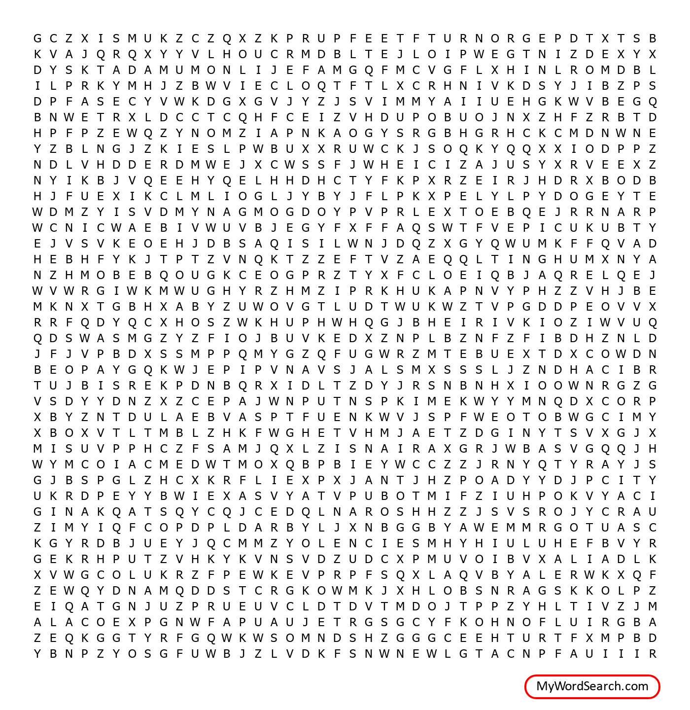 Lesson 12 Word Search