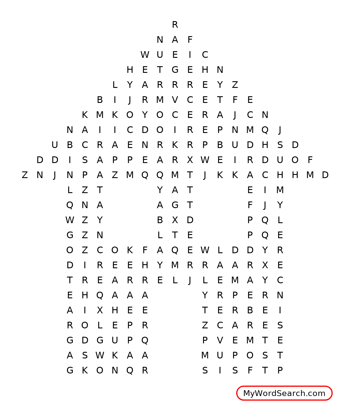Lesson 27 word search