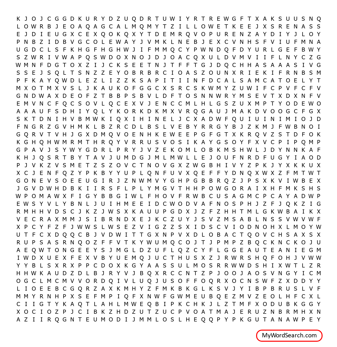 Lesson 3 Word Search