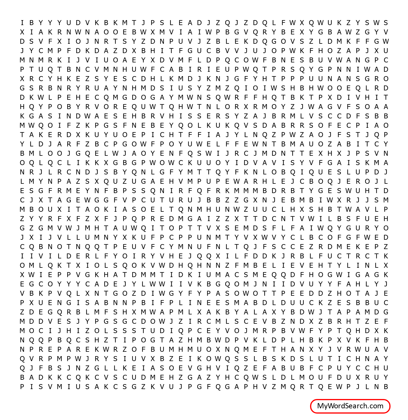 Lesson 8 Word Search