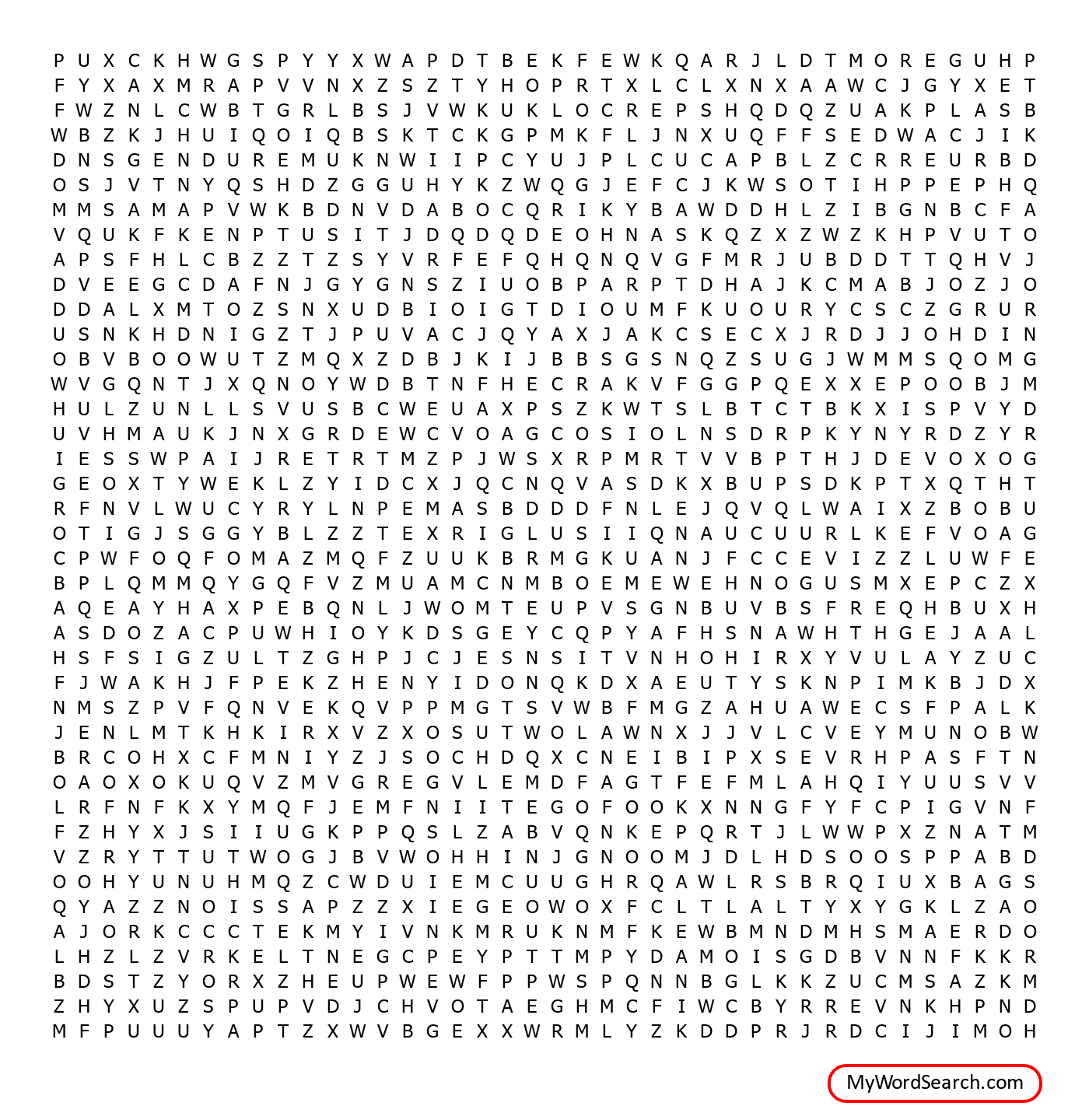 Lesson 8 Word Search