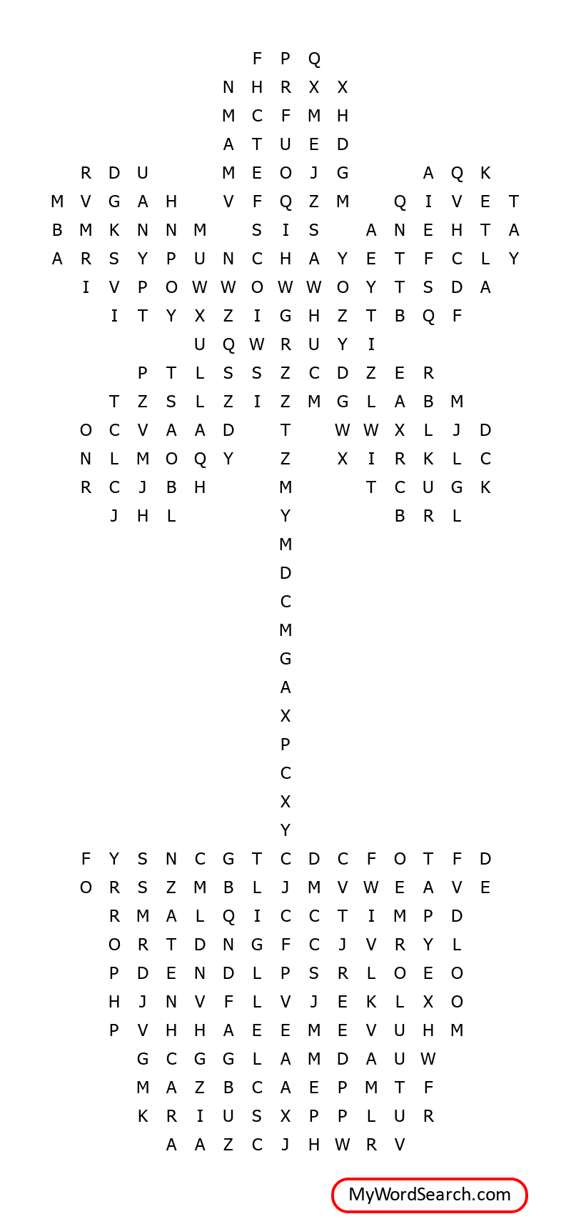 Lesson Story Word Search