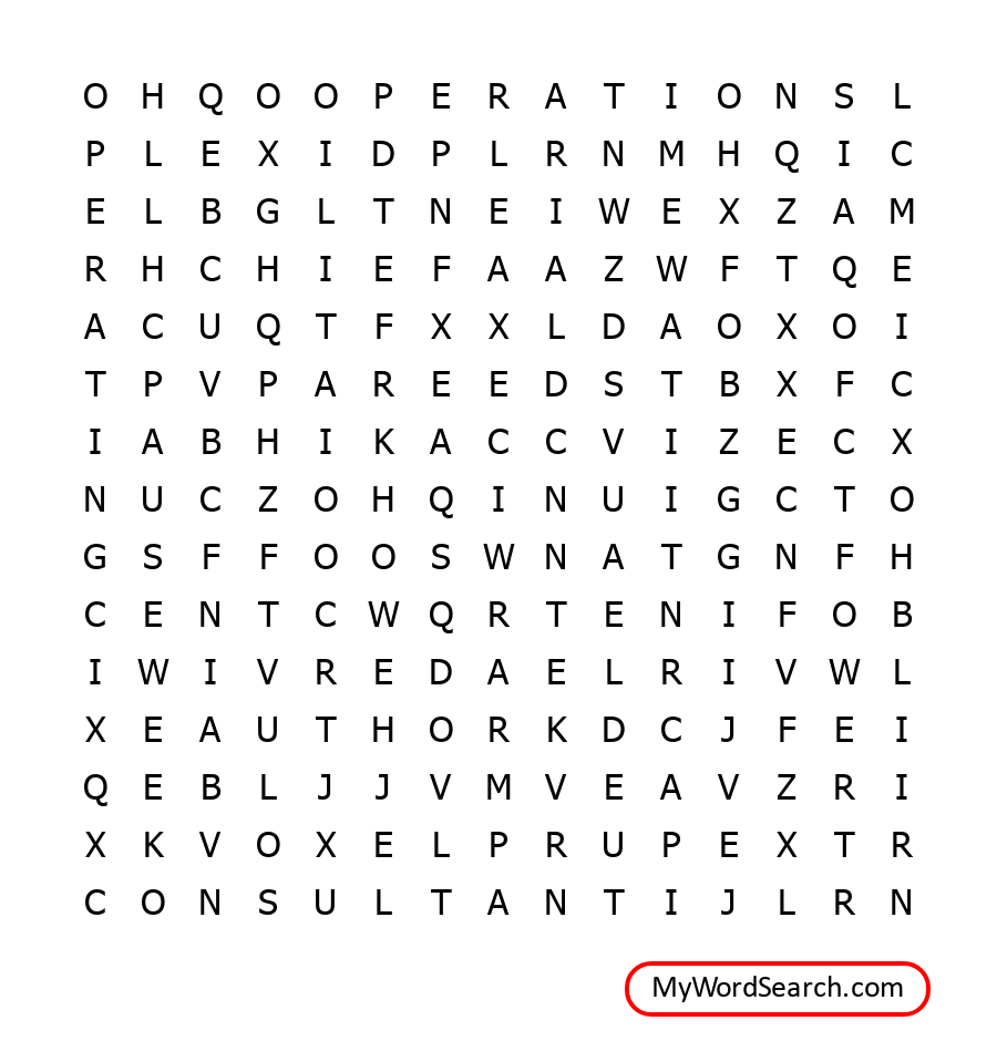 Liz word search