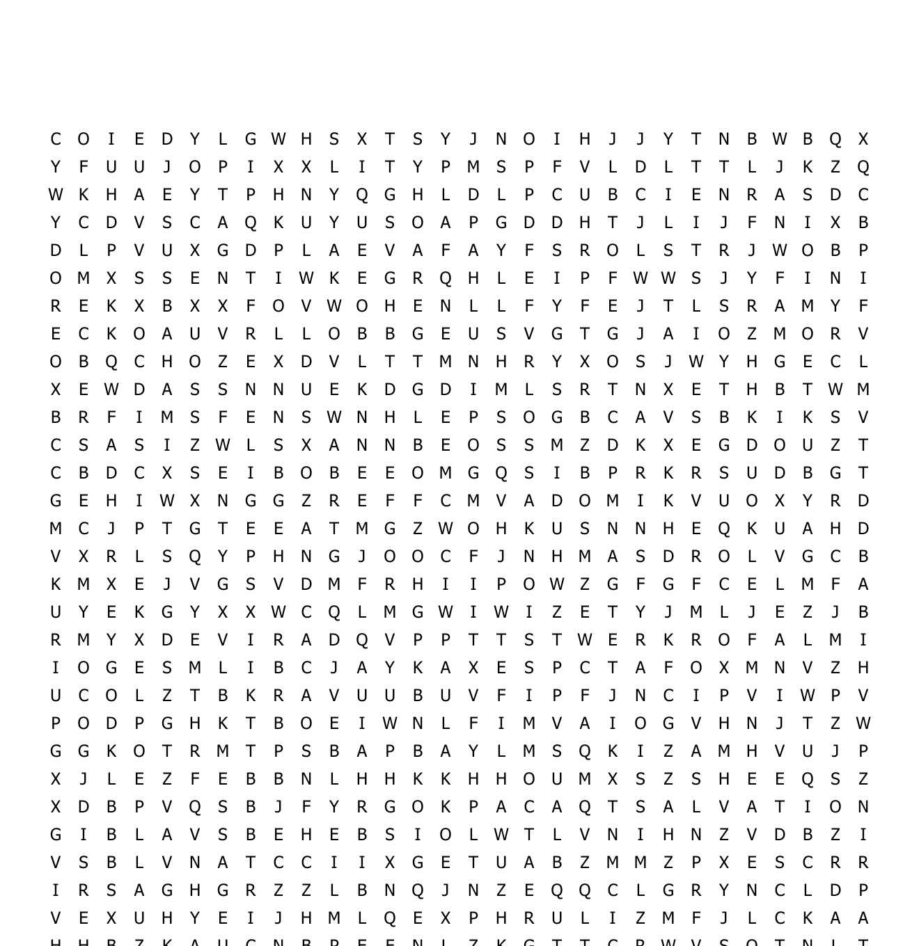 MISSIONS WORDSEARCH