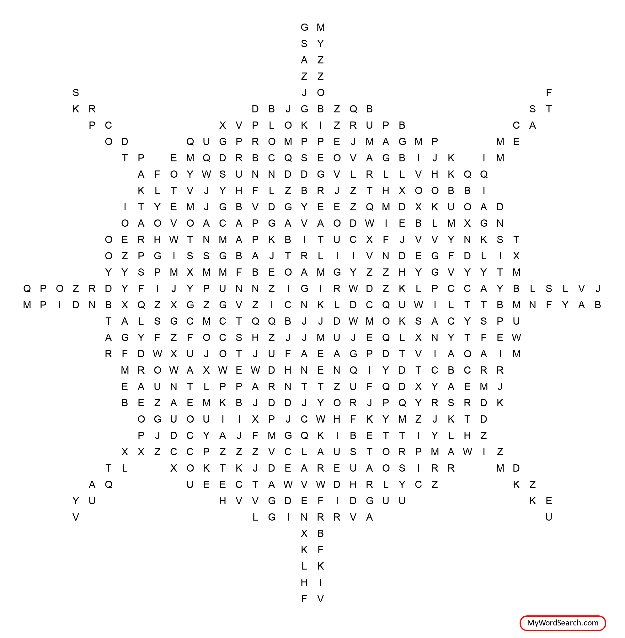 Maliyah's Word Search