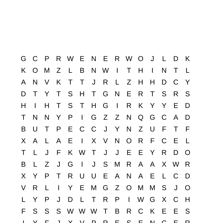 May's Bible Verses Word Search