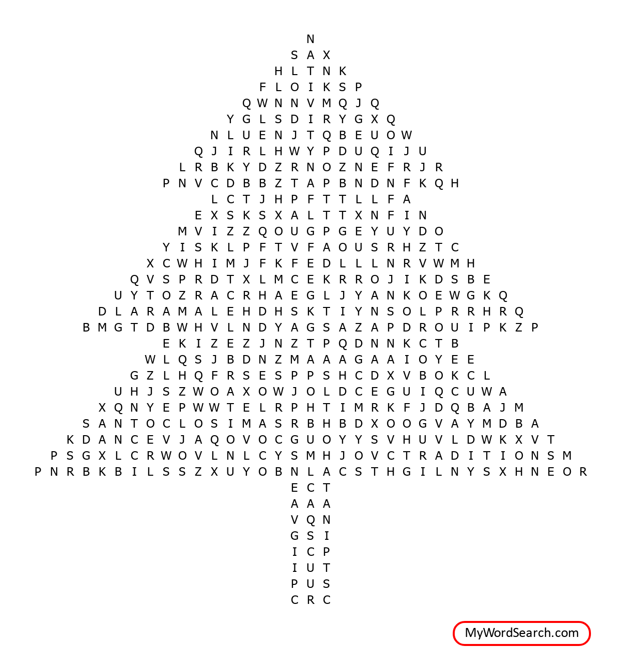 Mexican Christmas Word Search