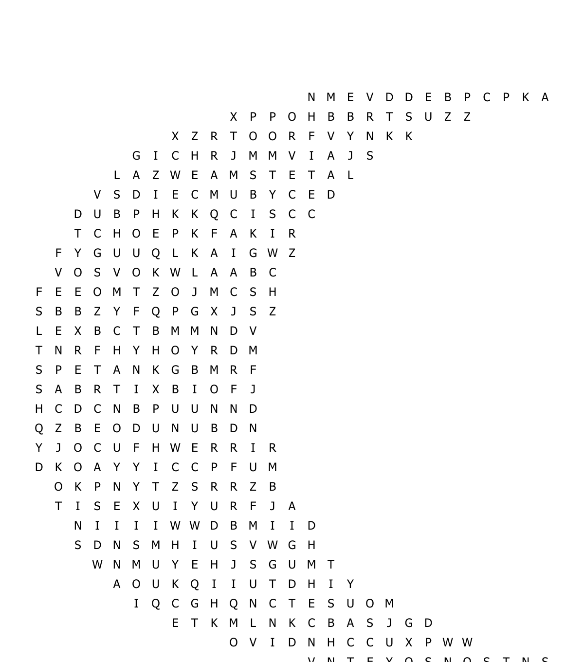 Midnight on the Moon word search!!