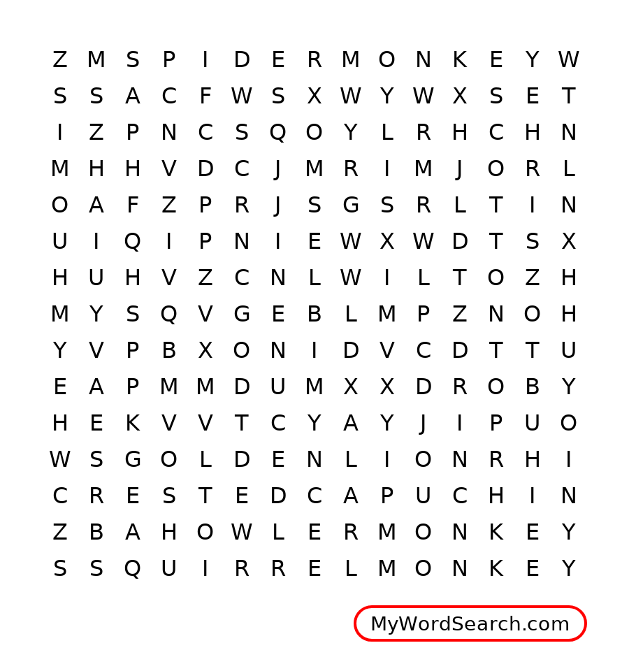 Monkey Word Search