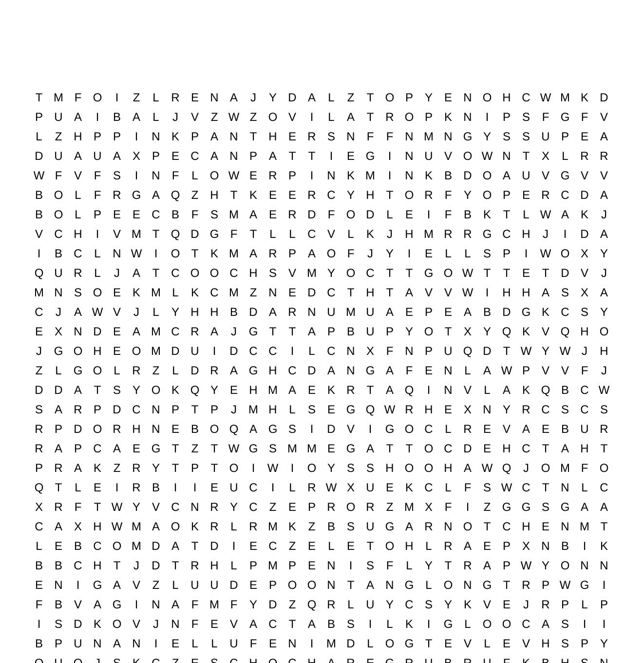 Mystery Word Search