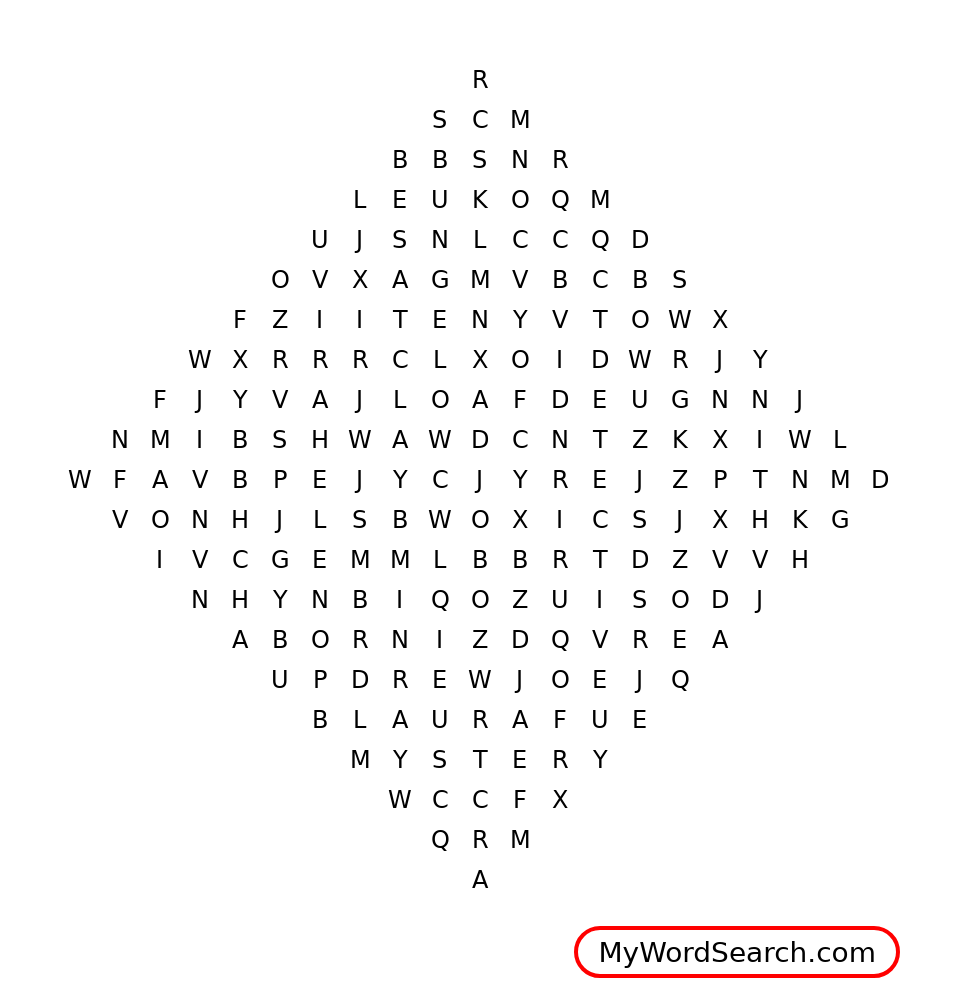 Mystery Word Search