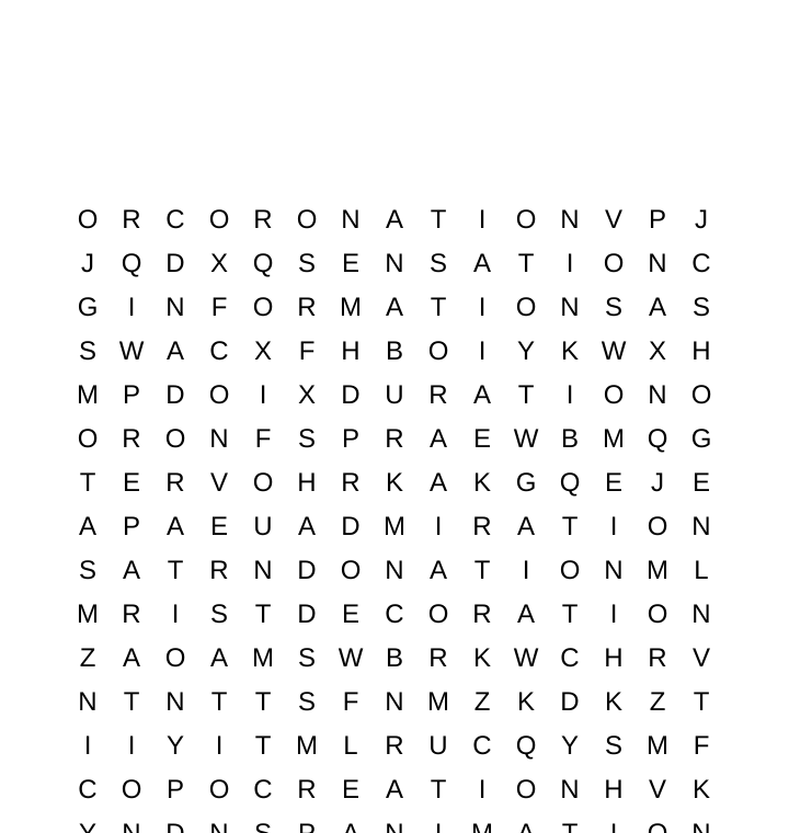 Nouns ending in -ation - Answers