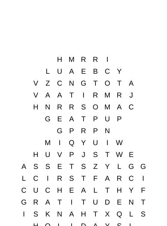 Snowman Word Search