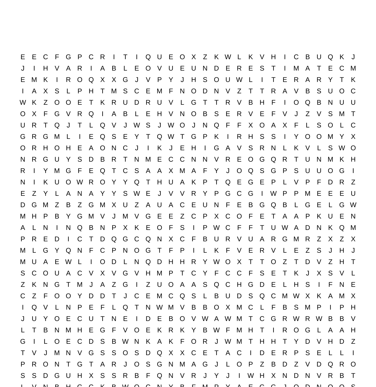 November Vocabulary Word Search