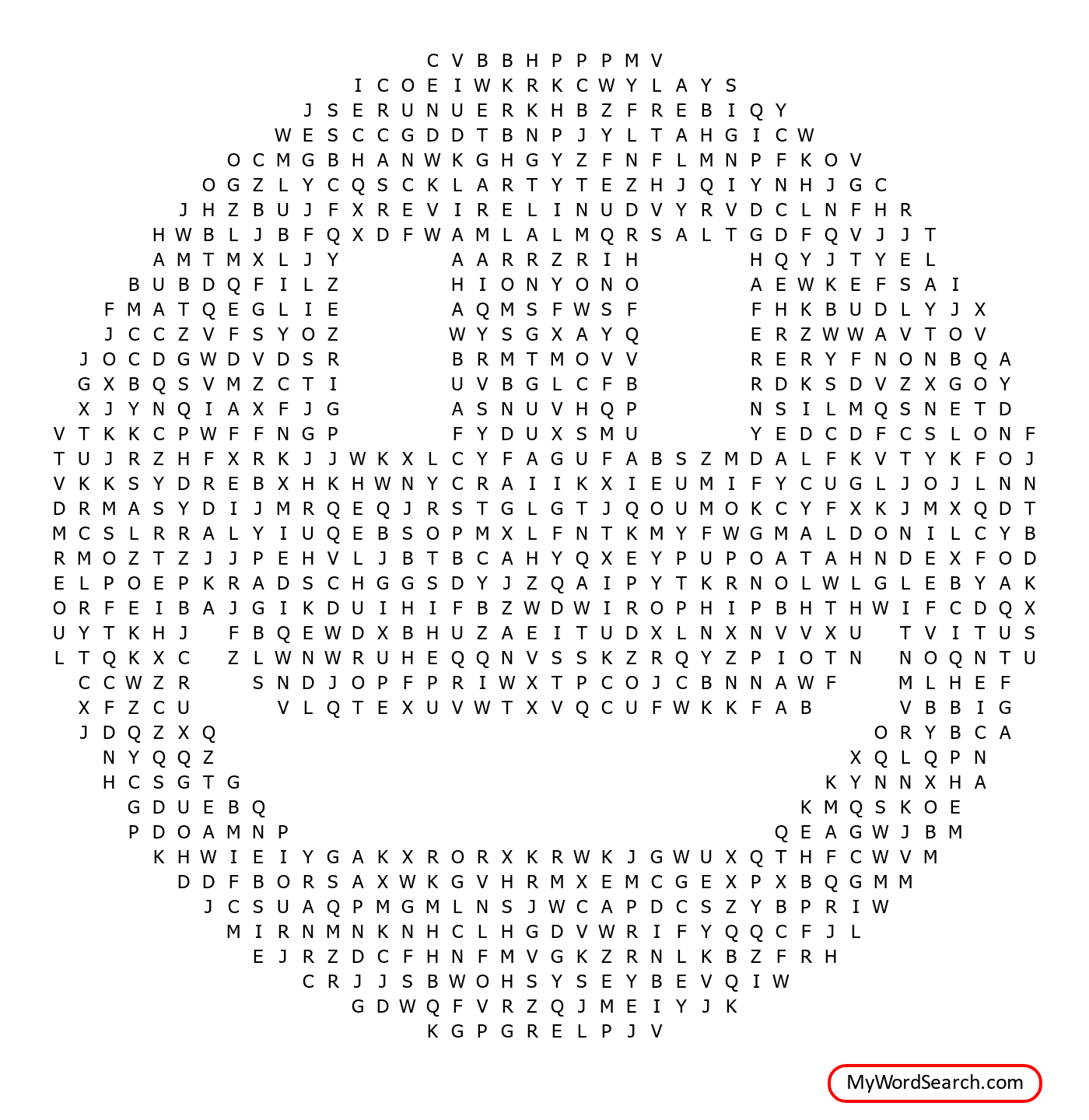 Nubia and Kush word search