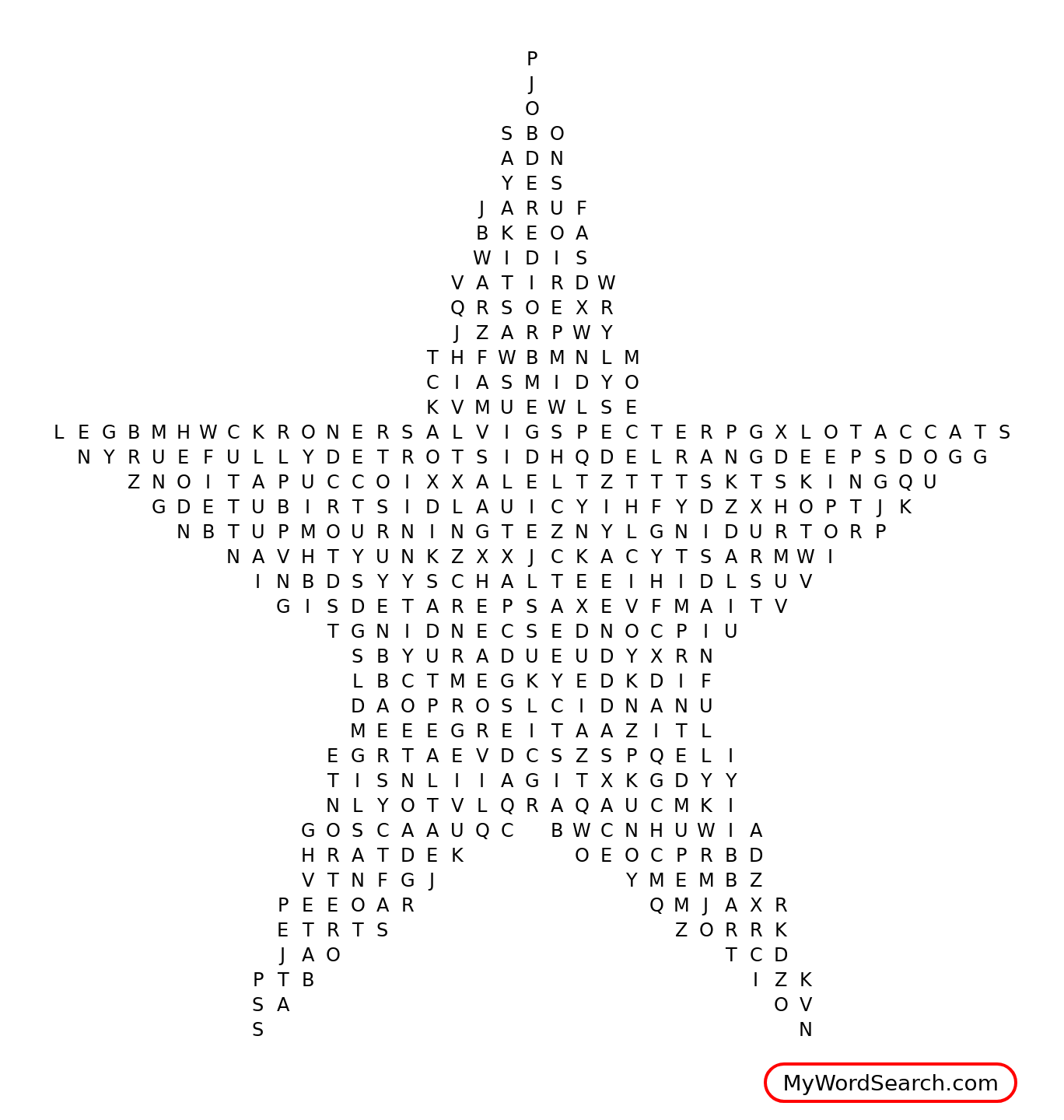 Number the Stars Wordsearch