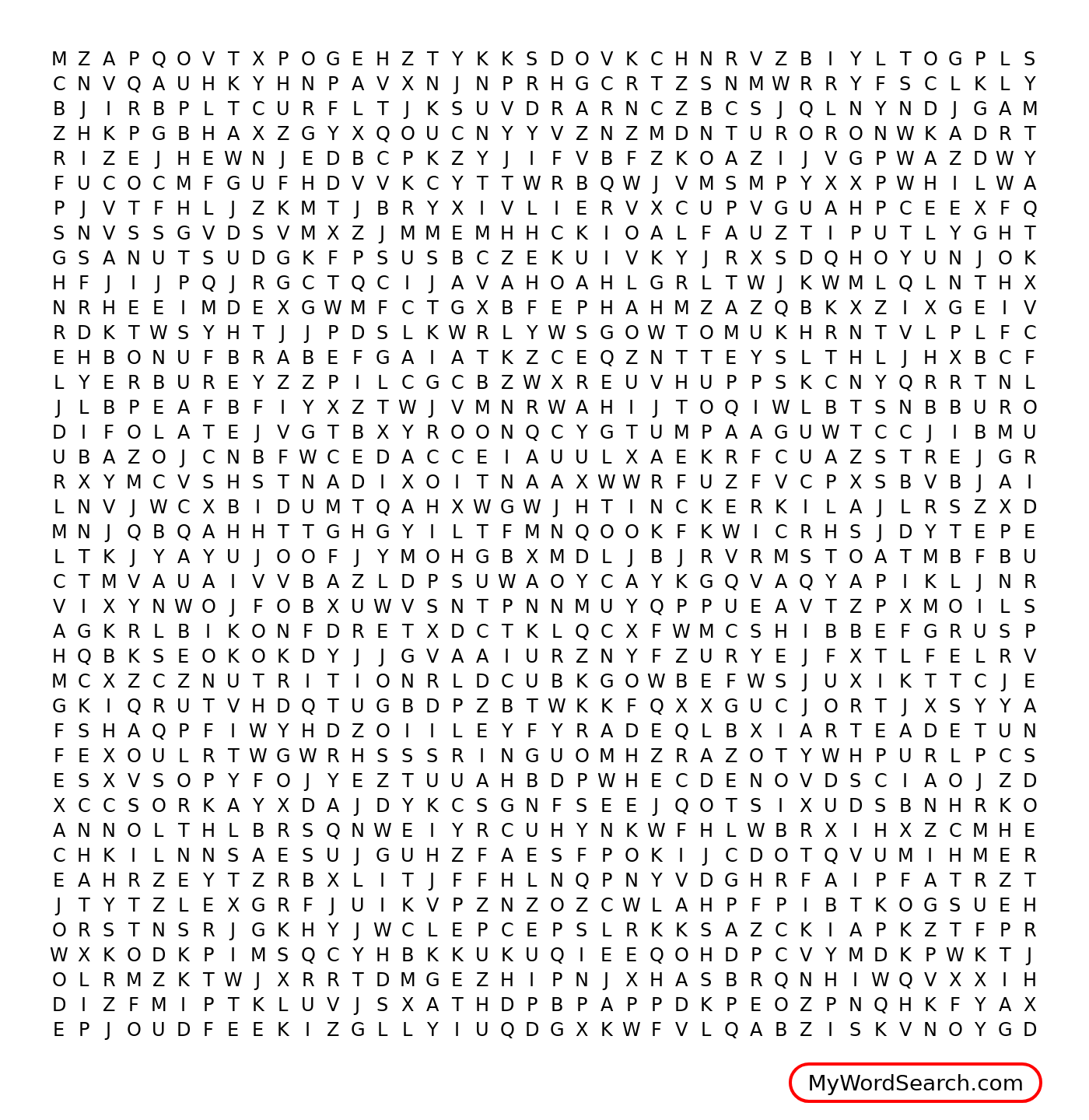 Nutrition Word Search