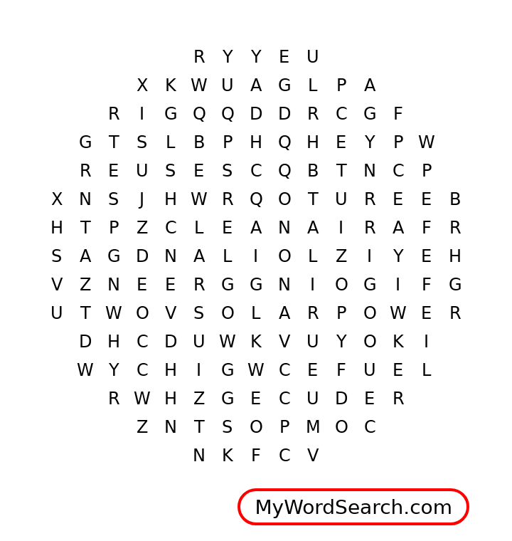 Oil and Gas Word Search