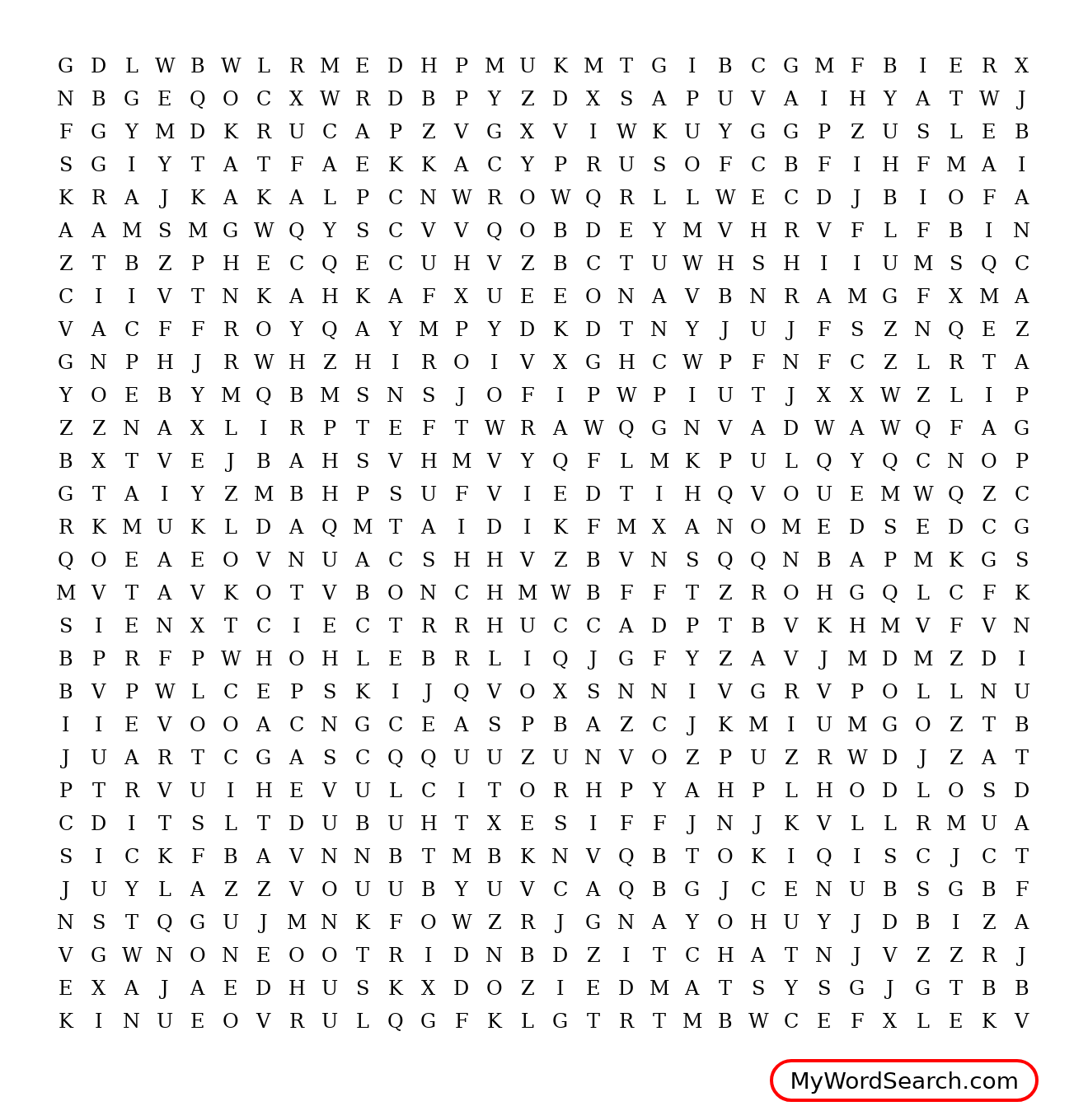 Othello Word Search