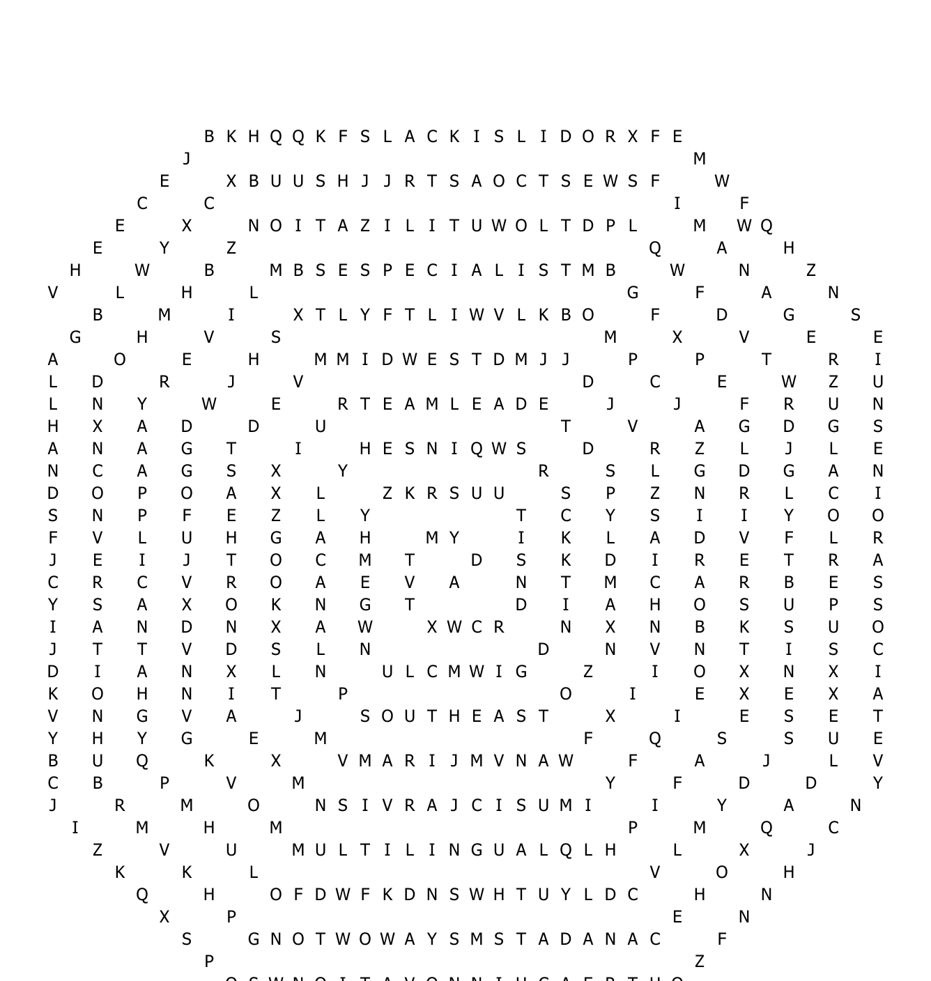 Outreach Innovation Word Search