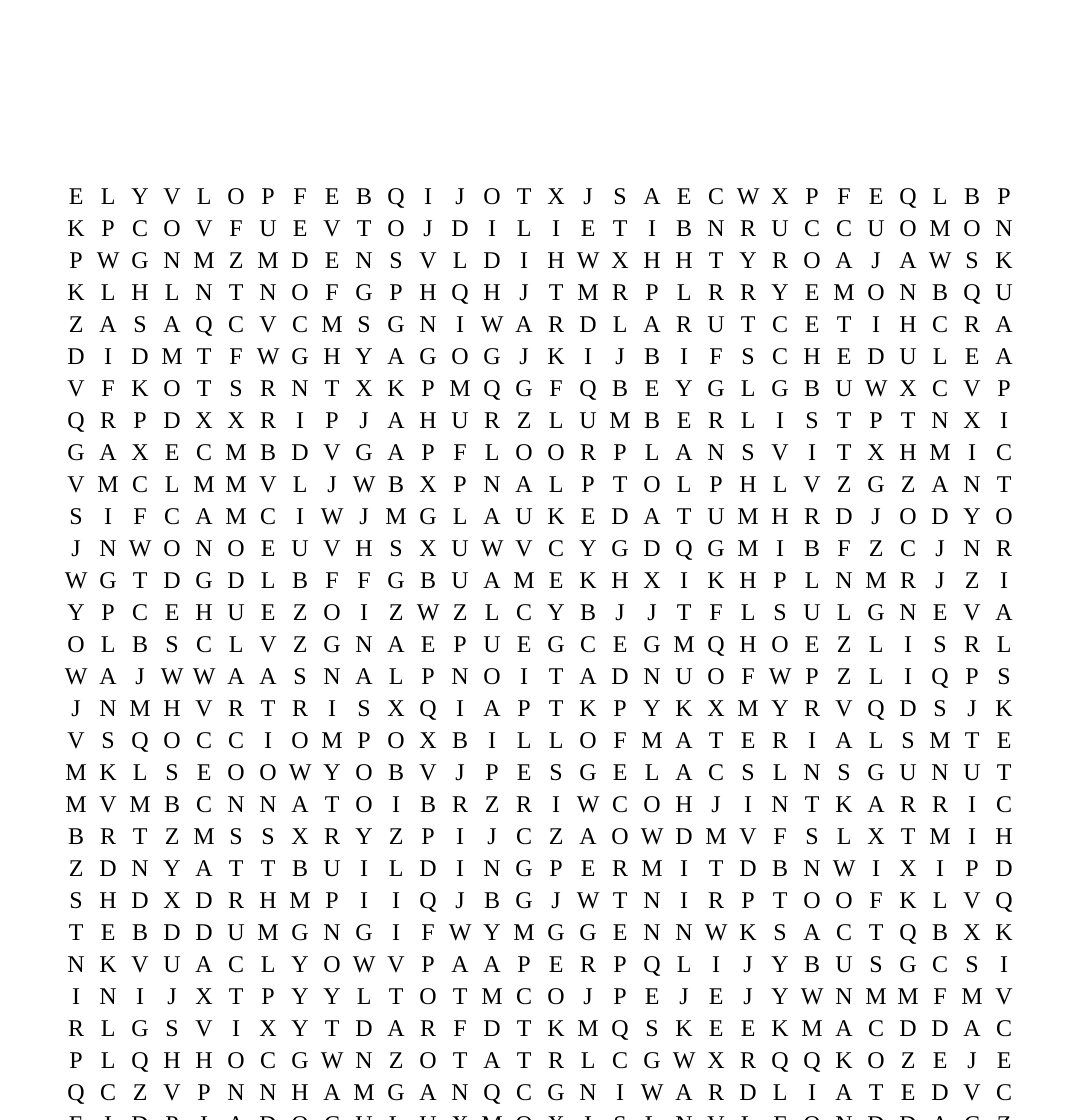 PCT Chapter 3 Word Search