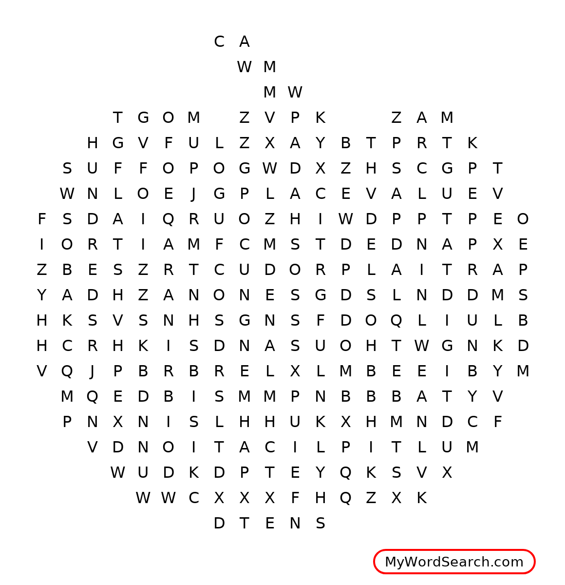 Partial Product Word Search
