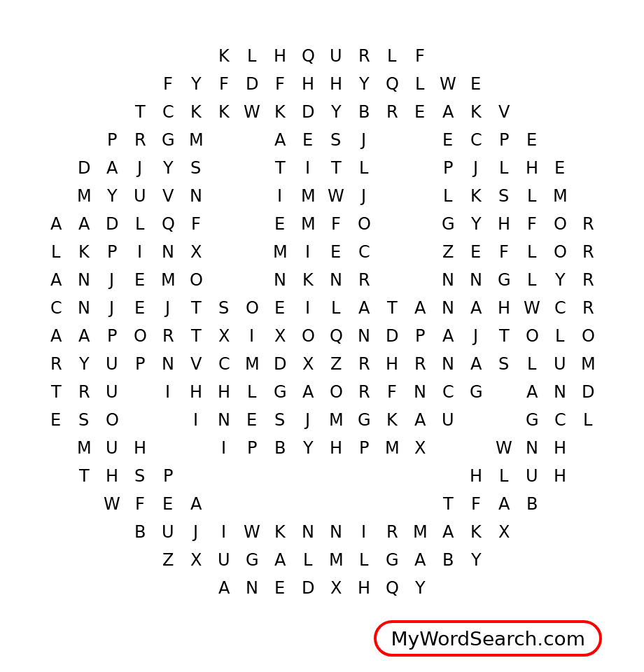 Phone Center Word Search!