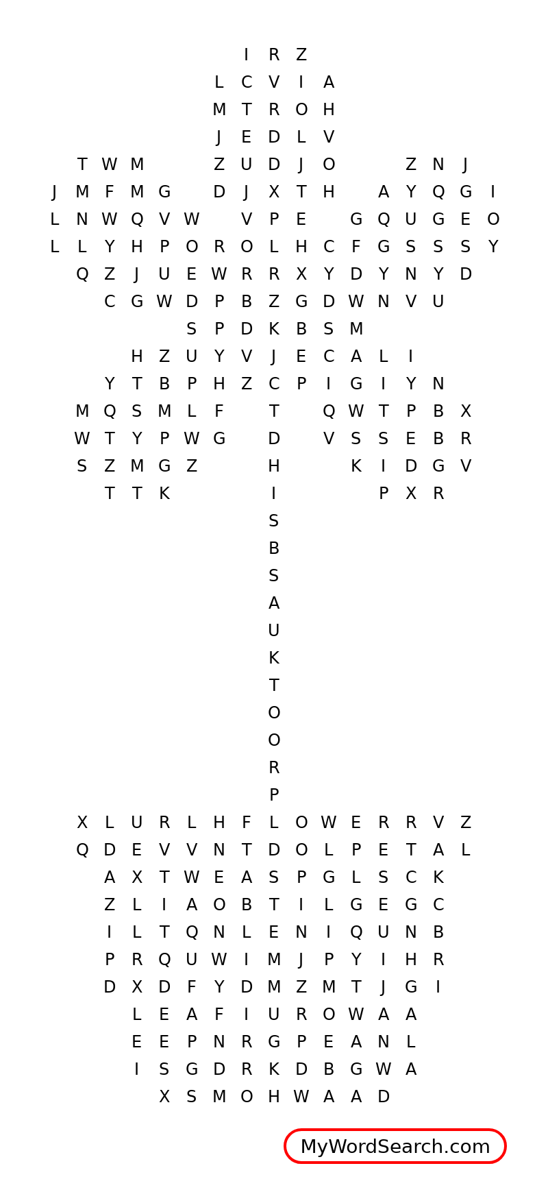 Plant Word Search