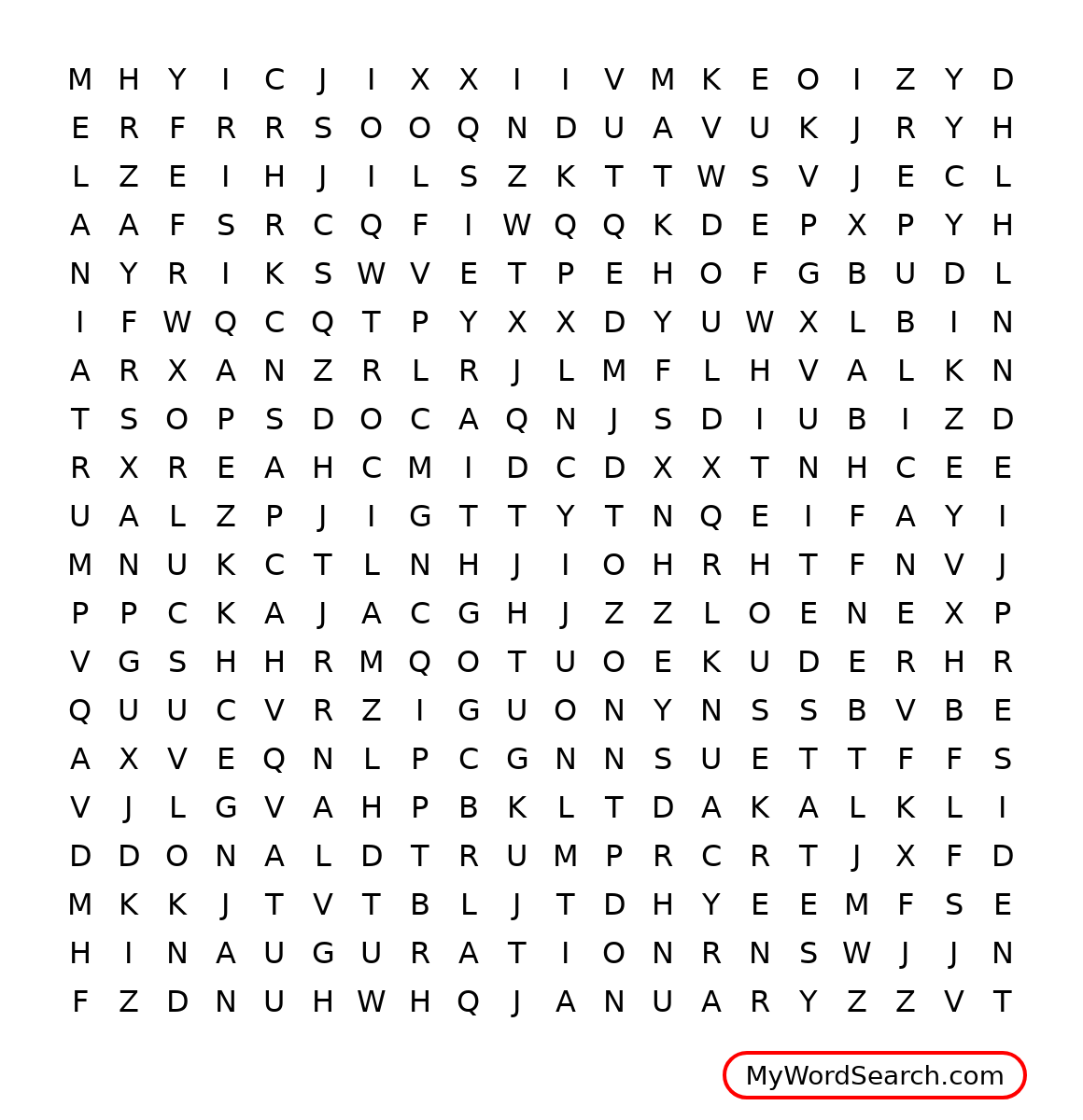 President Trump Word Search