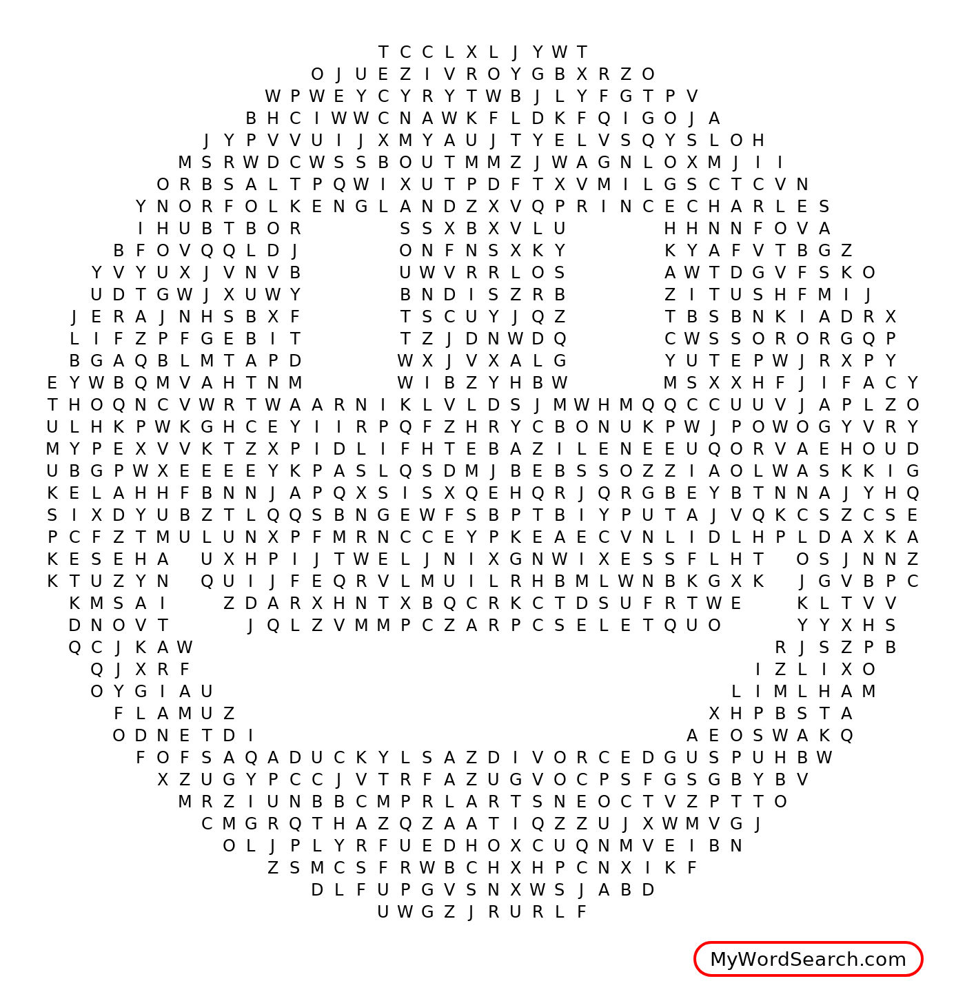 Princess Diana Word Search